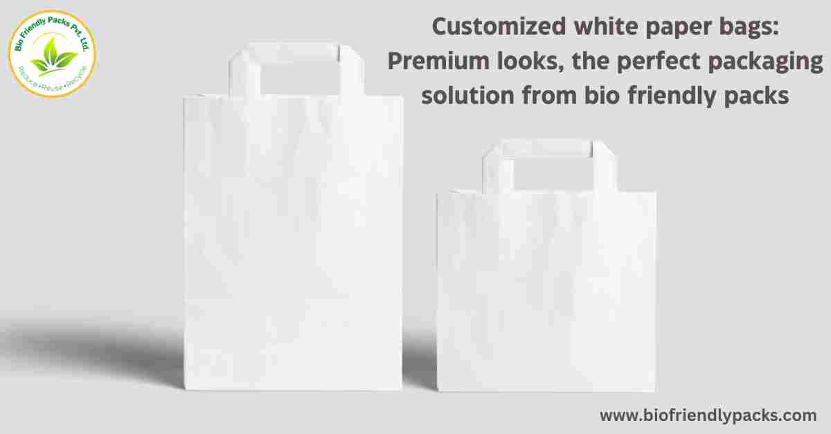 Customized white paper bags: Premium looks, the perfect packaging ...